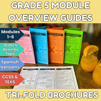 Grade 5, Modules 1, 2, 3, 4, 5, 6 Parent Brochures Bundle Eureka (Math ...