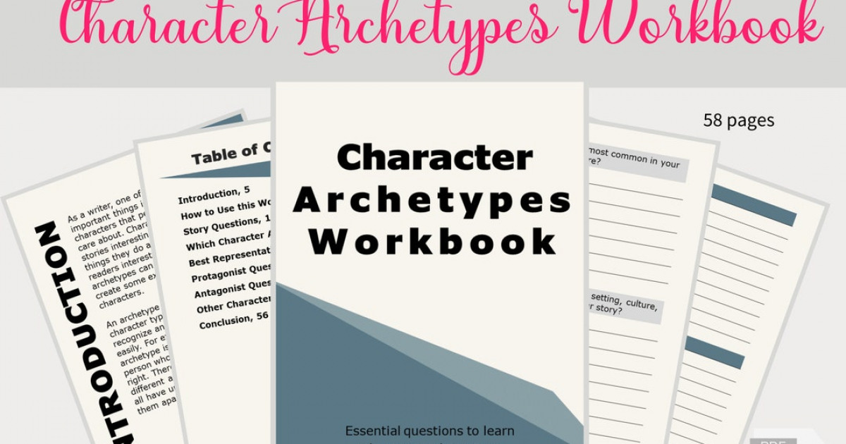 A Writers Guide to Character Archetypes Workbook for Writers - Etsy Canada