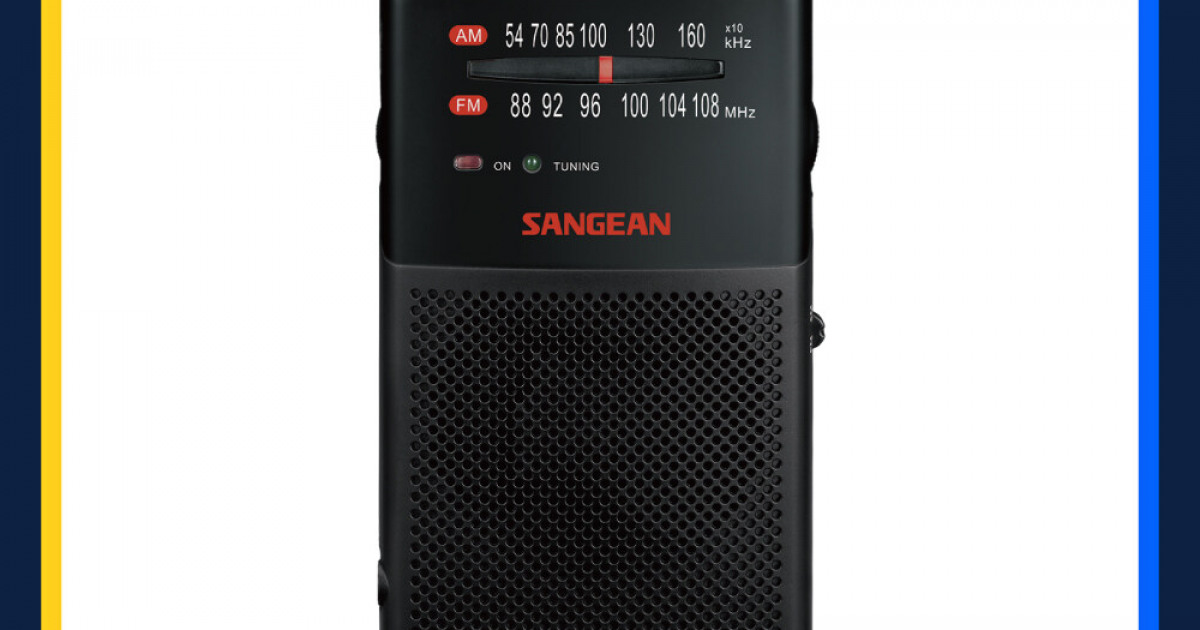 SANGEAN SR-35 AM / FM Analog Pocket Radio with Built-in Speaker Black ...