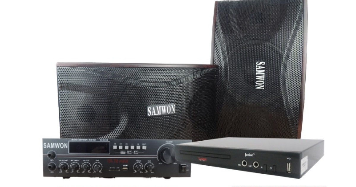 SAMWON SW-8800 Micro Component System Bundle with KS5 Platinum Home Karaoke DVD/USB Player ...