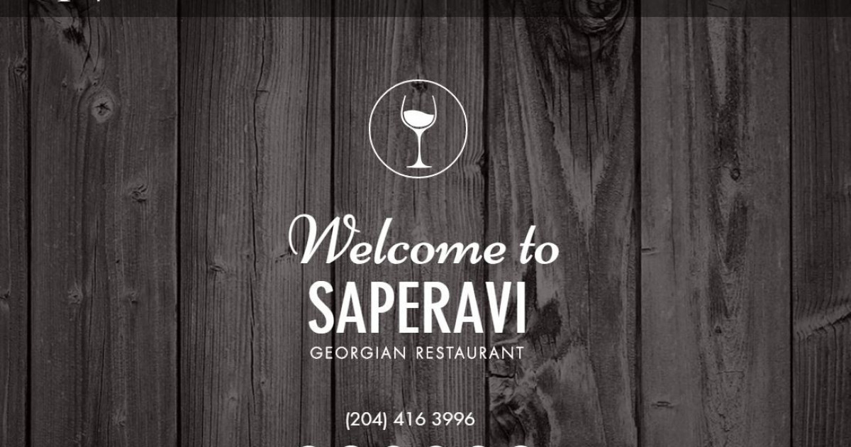 Saperavi Georgian Restaurant Winnipeg