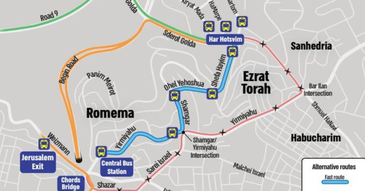 New Bus Routes At The Entrance to Jerusalem | ShemeshPhone