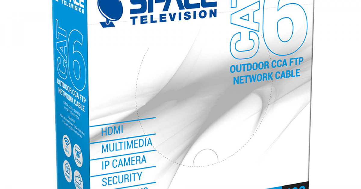 CAT6 Outdoor Shielded CCA S/FTP Network LAN Cable Black (CRG-CAT6-OD ...