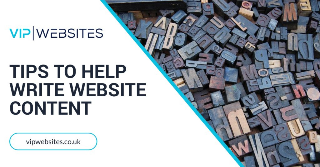 VIP Websites - Tips to help write content for your website